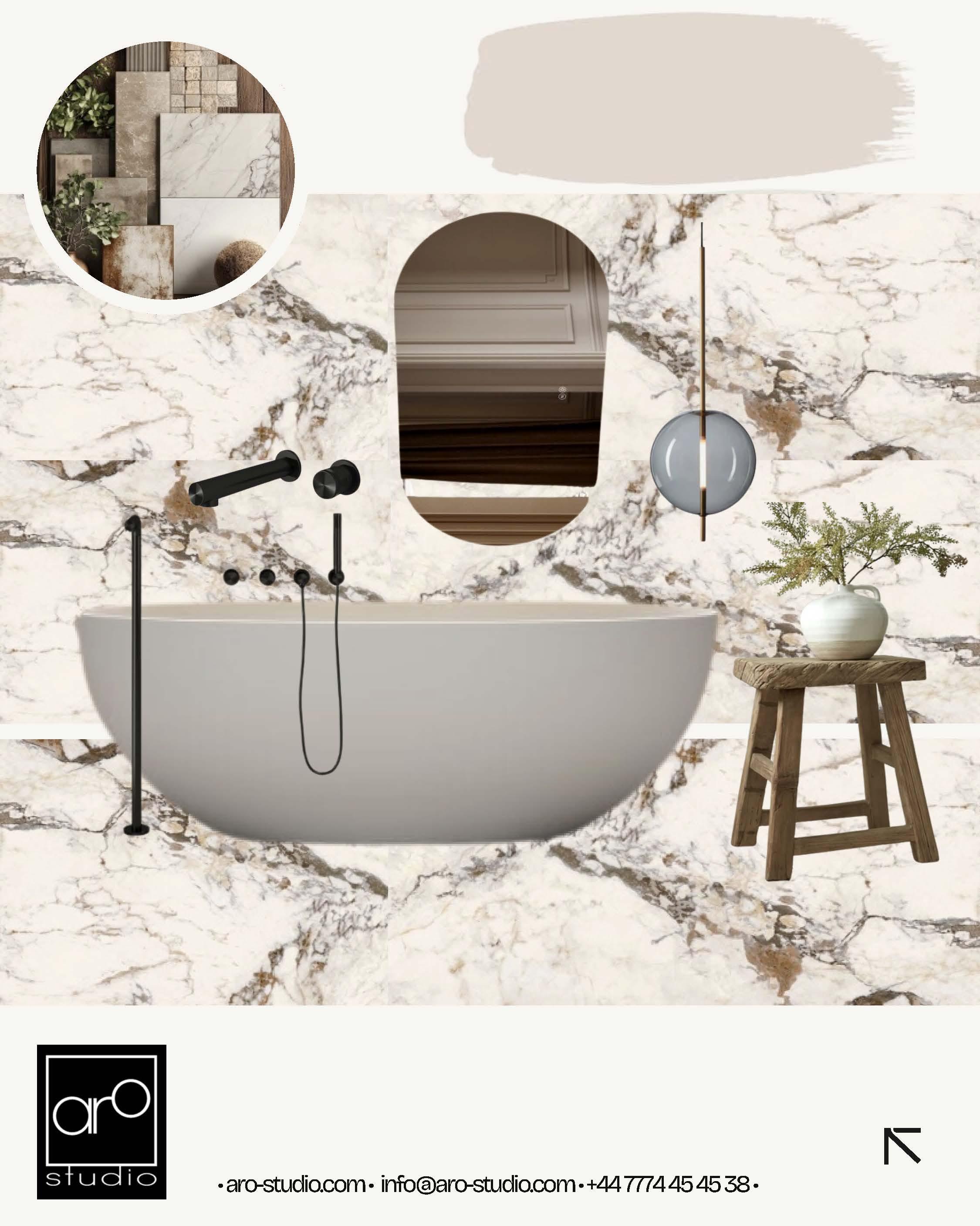 Bathroom Design Template - Modern Minimalist - Etsy