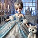 Enchanting Winter Princess Doll With Luxurious Ice-blue Gown and Snow ...
