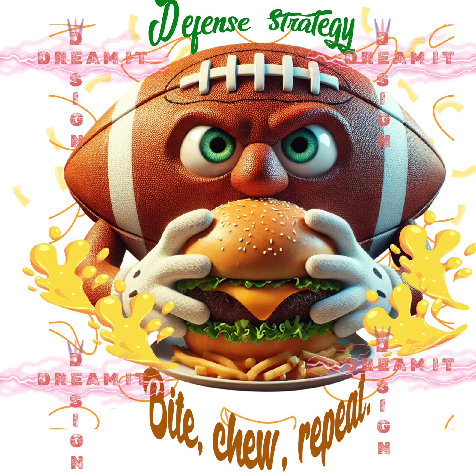 Super Bowl Png,funny Football Burger Png,game Day Vibes,defense ...