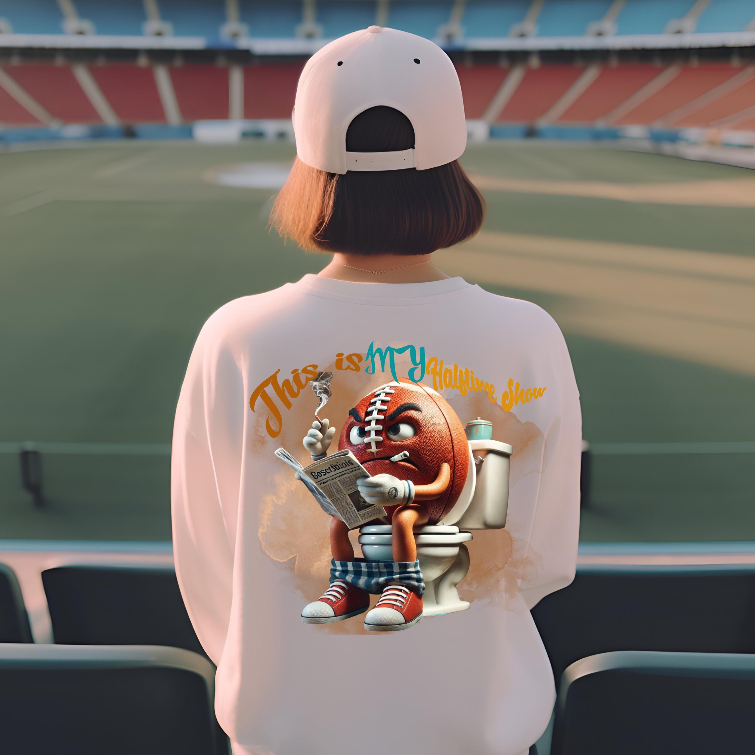 Funny Football Toilet PNG | This is My Halftime Show Clipart | Super ...