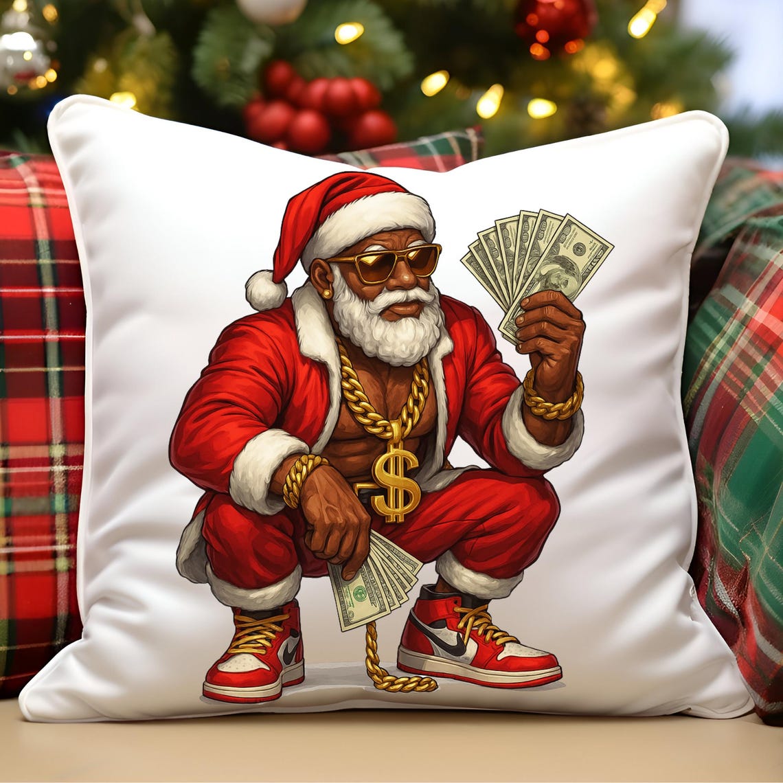 Urban Black Santa PNG Bundle,hip Hop Santa Clipart,gangsta Santa ...