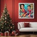 Custom Christmas Couple Portrait Poster,chrıstmas Gift,funny and ...
