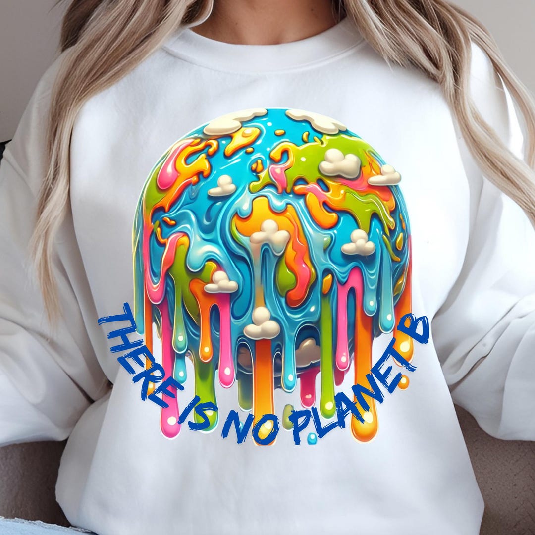 There is No Planet B Png,melting Earth Clipart,dripping Planet Digital ...