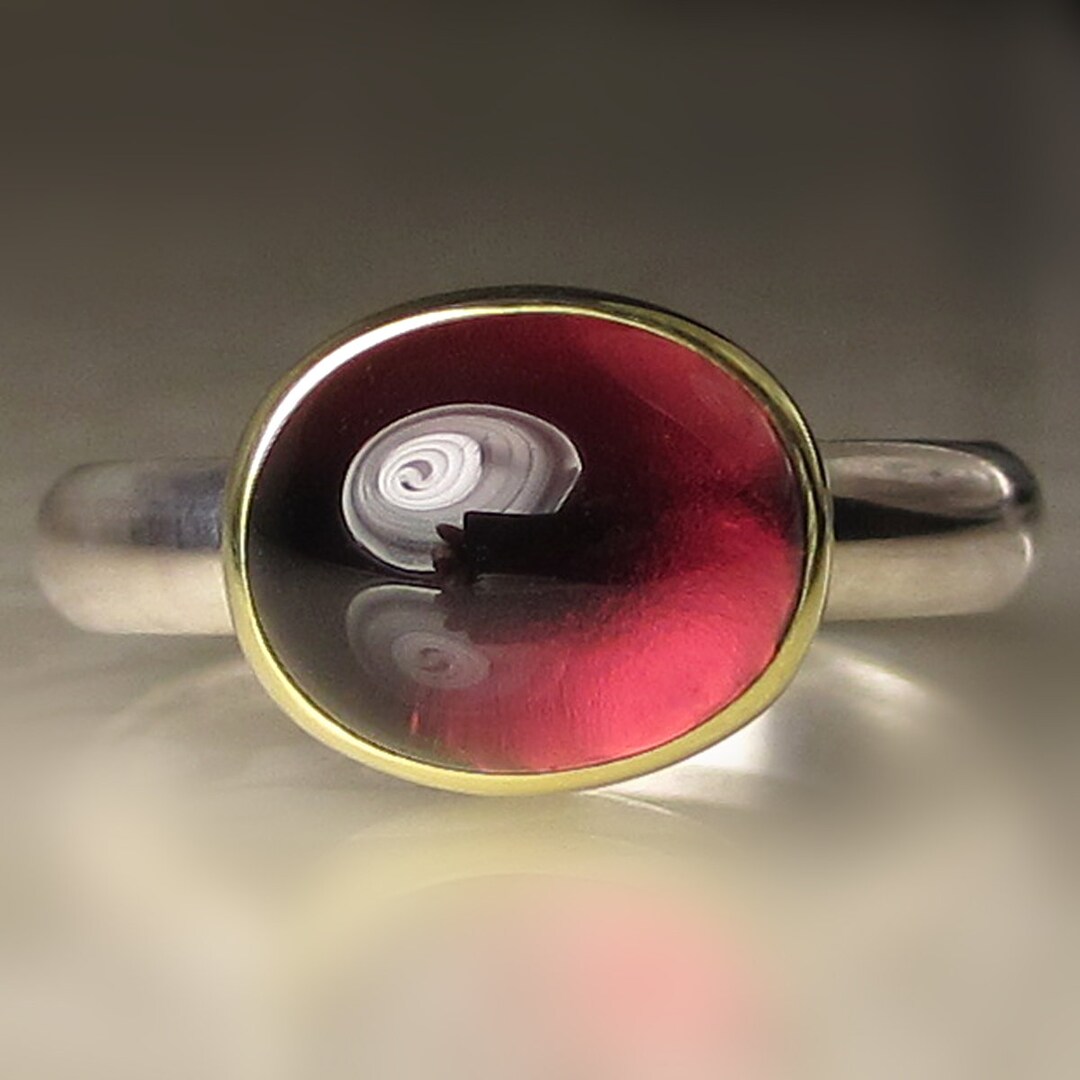 Pink Tourmaline Ring, Cherry Red Tourmaline Ring, Pink Tourmaline ...