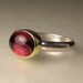 Pink Tourmaline Ring, Cherry Red Tourmaline Ring, Pink Tourmaline ...