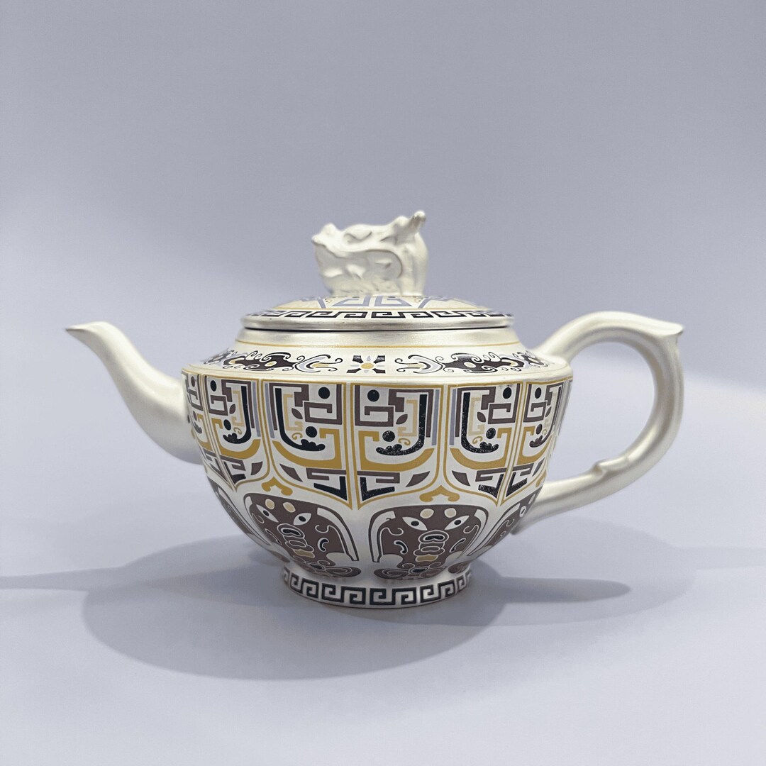 170ml Dragon Pure Silver Teapot, Exquisite Handcrafted Silverware, Year ...
