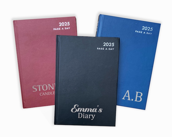 2025, A4, Appointment Diary Day per Page or Order Book NO TIMES, Foil ...