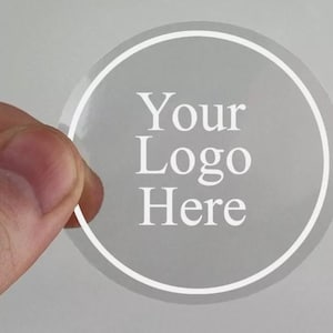 100 X Clear Round 31mm 45mm 50mm 65mm 90mm Stickers Silver Gold Rose ...