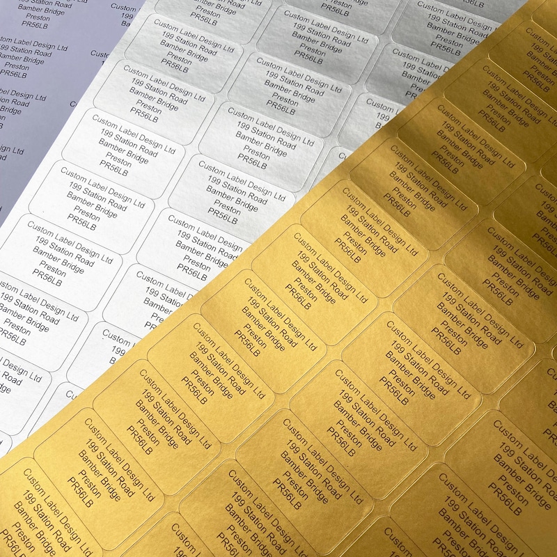 Silver Address. Labels - Etsy UK