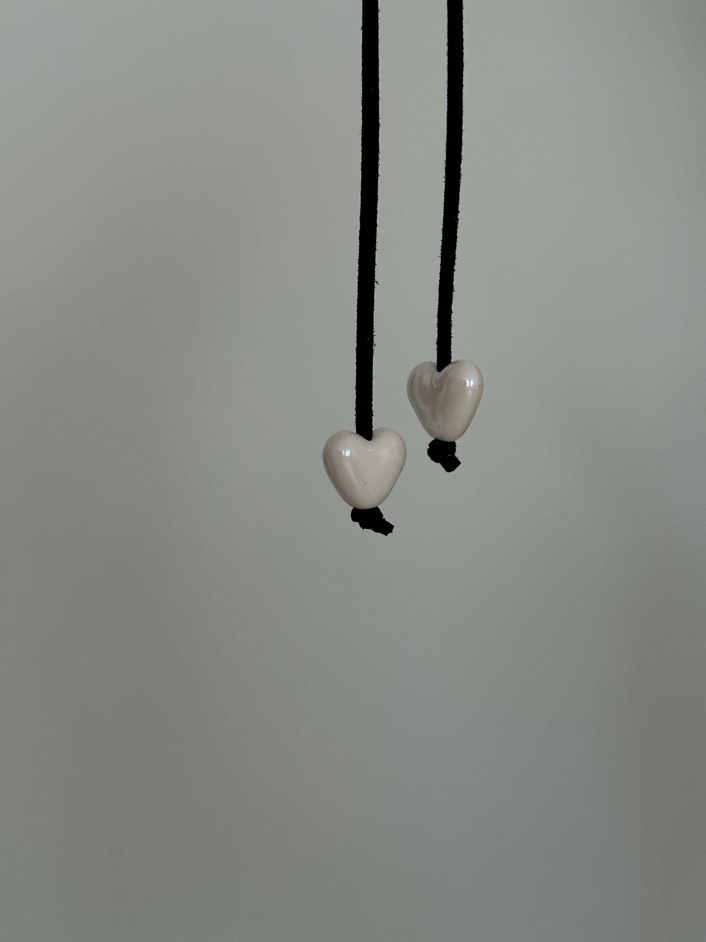 Pendant on the Neck With a Bird, Eco-suede Choker With Polymer Clay ...