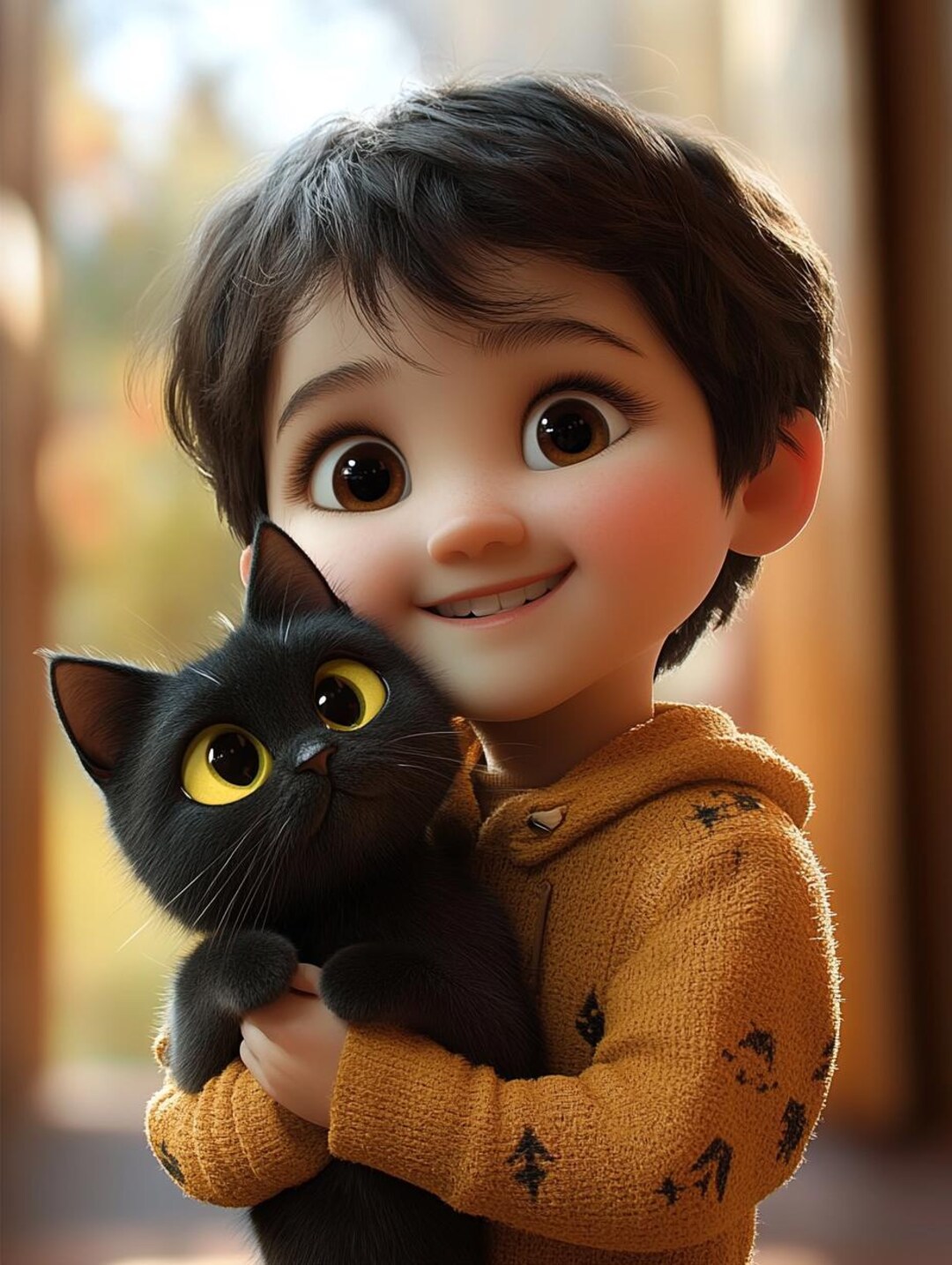 Custom Portrait for Child Custom Portrait Pixar Custom Photo Cartoon ...