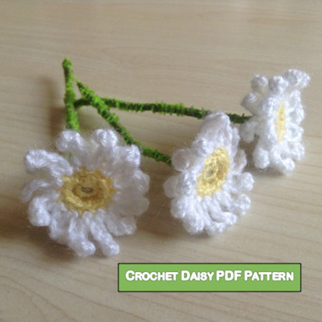 Crochet Daisy Pattern - Etsy