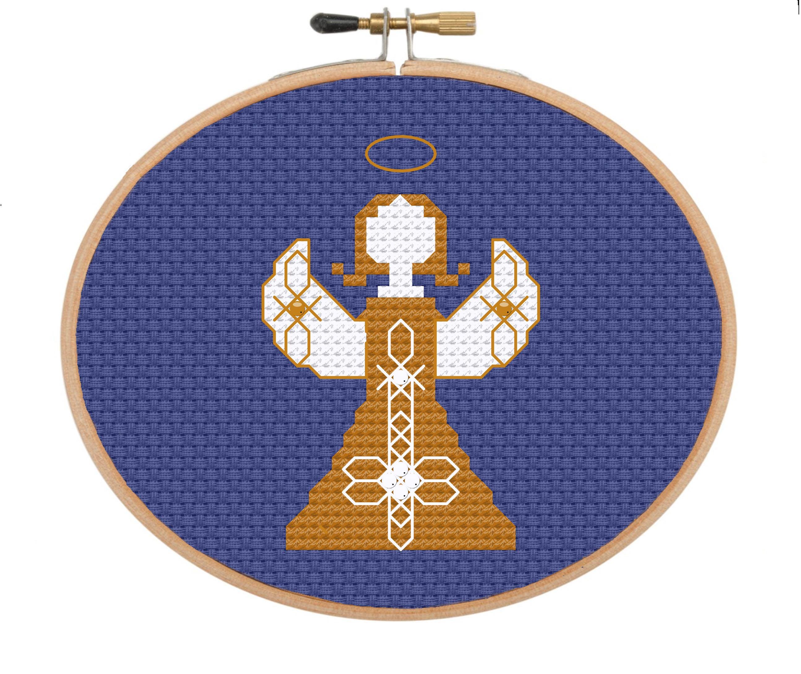 Christmas Cross Stitch Set, 8 Chrismon Patterns Ornaments Color ...