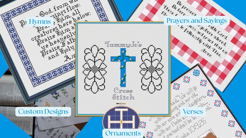 Proverbs 3:5-6 Cross Stitch Pattern, Rose Vine Border. Digital Download ...