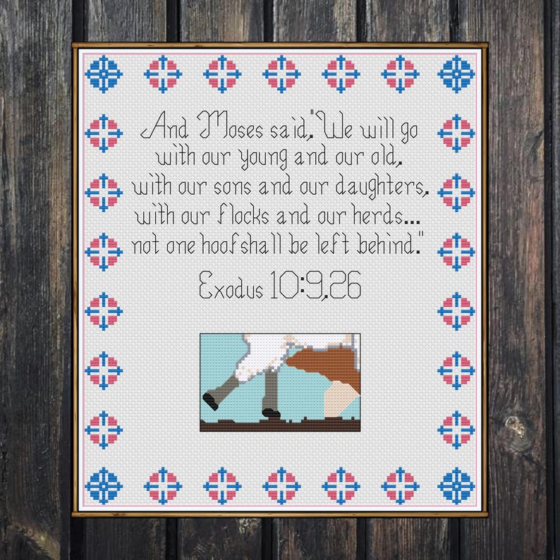 Exodus 10:9,26 Moses Christian Bible Verse - Etsy