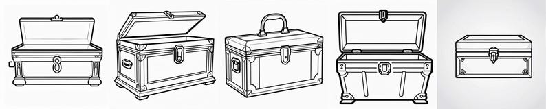 Treasure Chest SVG Bundle - Intricate Box and Chest Designs - Etsy