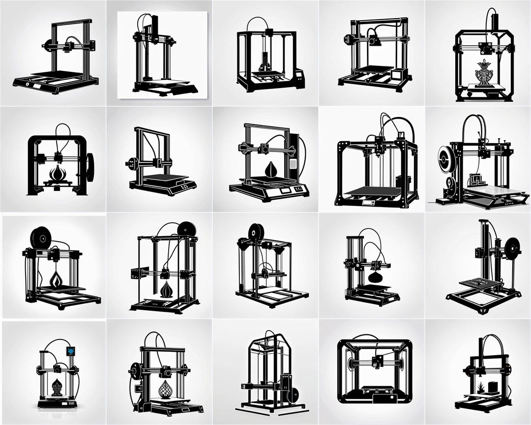 Recision Crafted: 3D Printer Silhouette Collection - Etsy