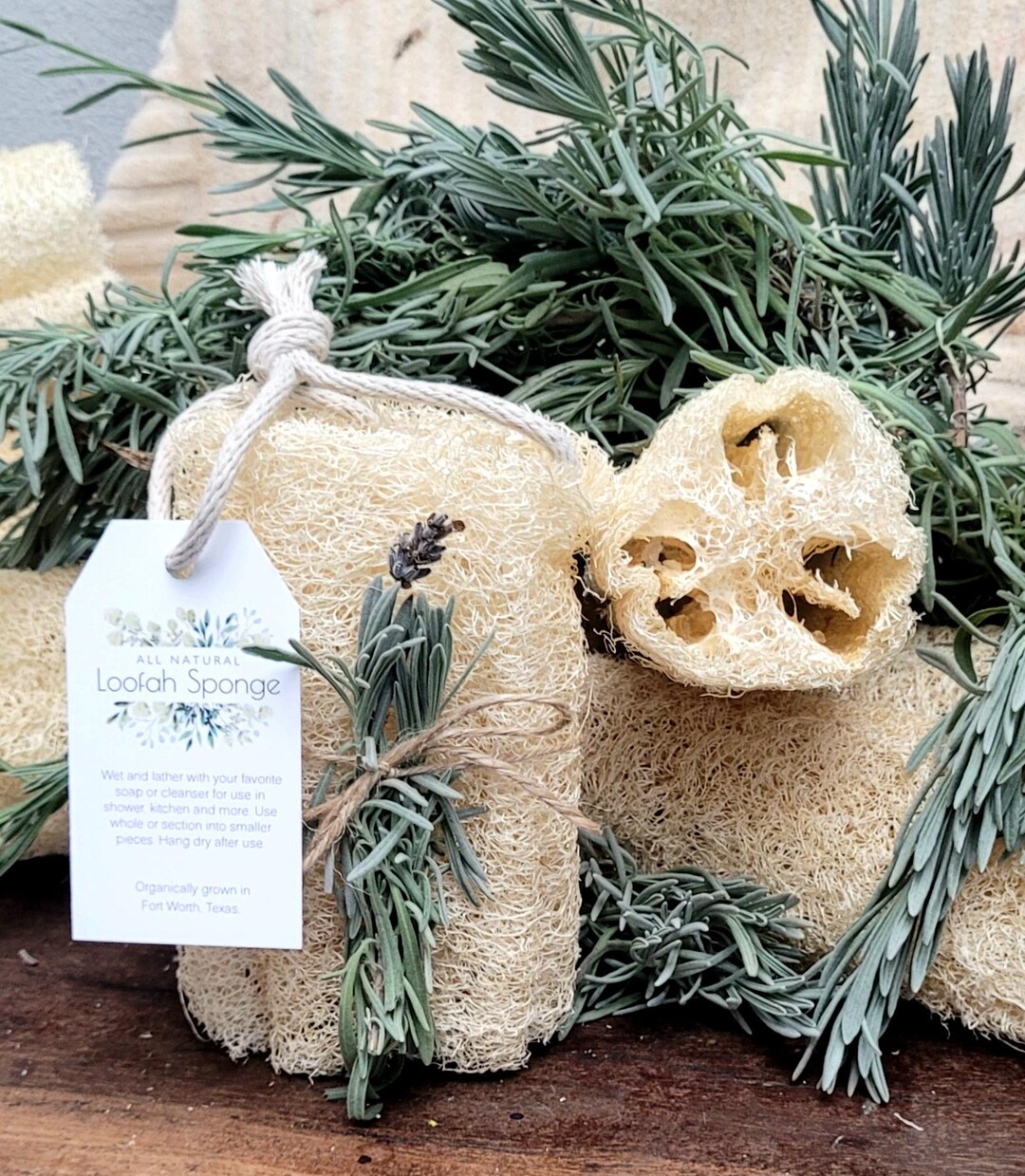 Natural Loofah Scrub - Etsy
