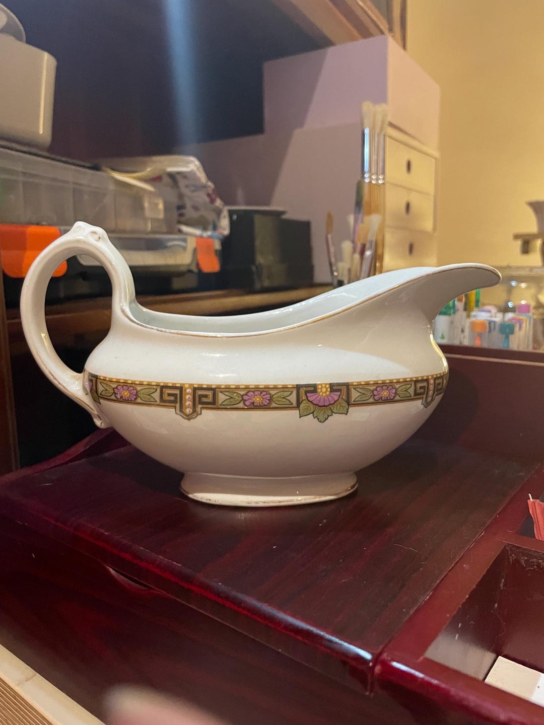 Vintage Gravy Boat C1960 Myott Sons & Co Semi Porcelain - Etsy