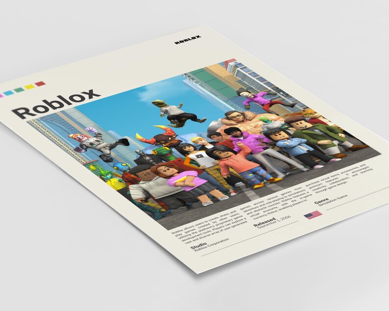 Roblox Poster, Gaming Room Poster, Roblox Fan Gift, Gaming Print Poster ...
