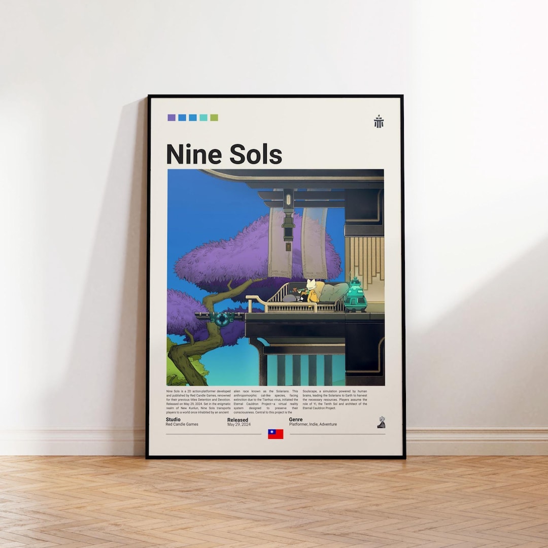 Nine Sols Poster, Gaming Room Poster, Nine Sols Fan Gift, Gaming Print ...