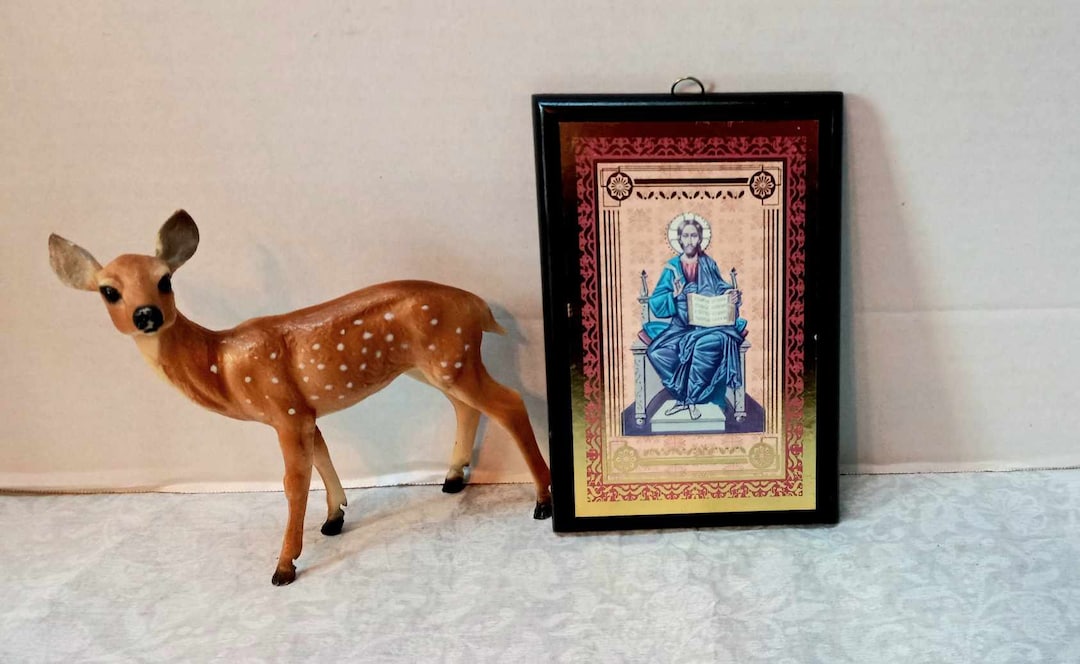 Vintage Jesus Christ Icon: Gold Gilding, Orthodox Catholic Art (7x5) - Etsy