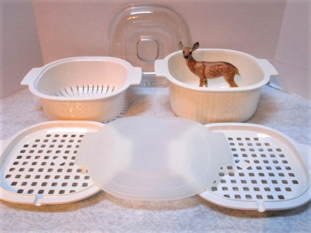 Vintage 6 Piece Microwave Stack Cookware RUBBERMAID - Etsy
