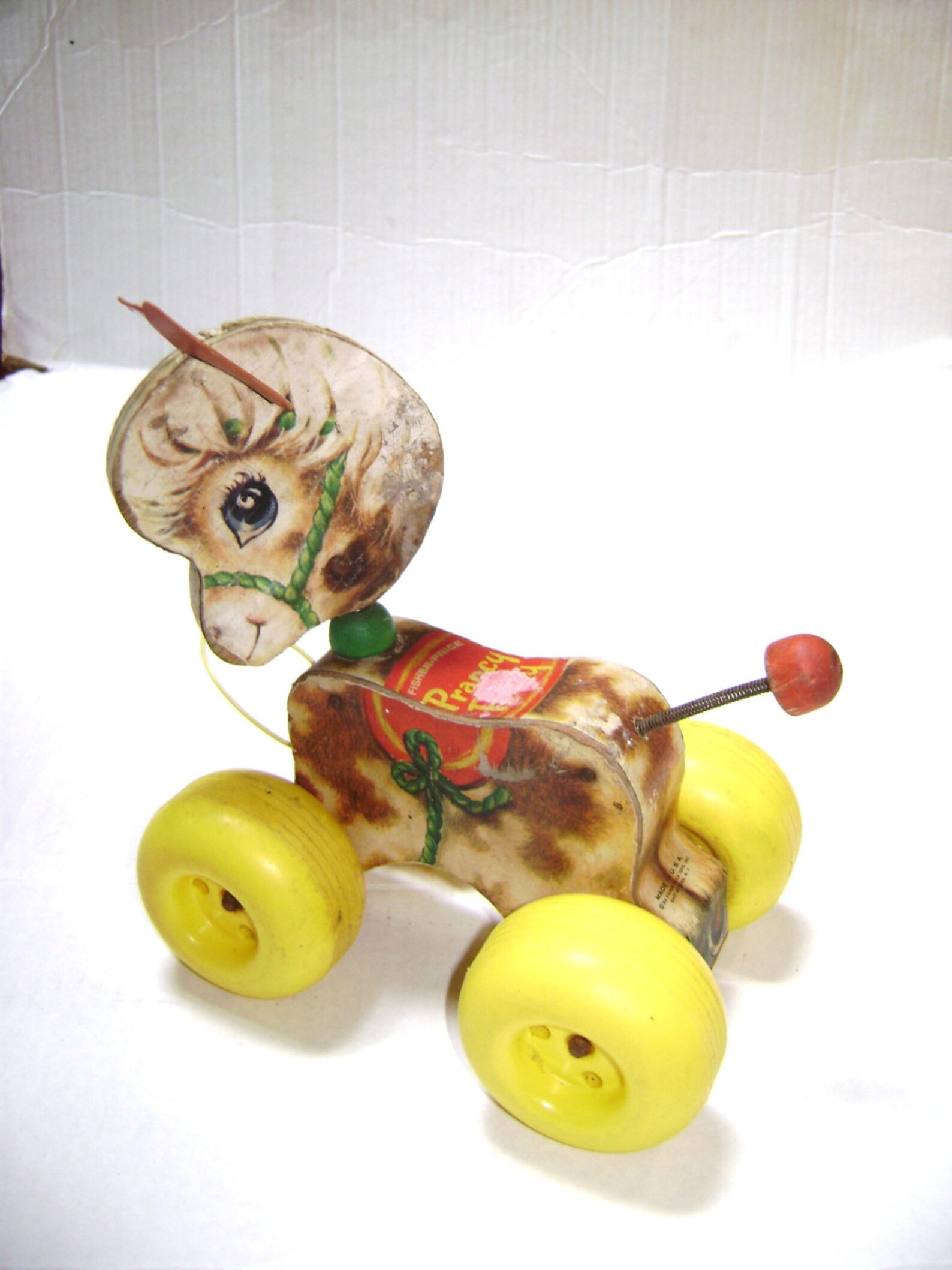 Vintage Cow Pull Toy, Fisher Price Molly Moo Cow, 1970's, Classic ...