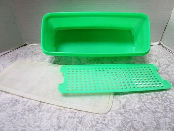 Extra Long Vintage Tupperware Celery Crisper 3 Piece Complete | Etsy