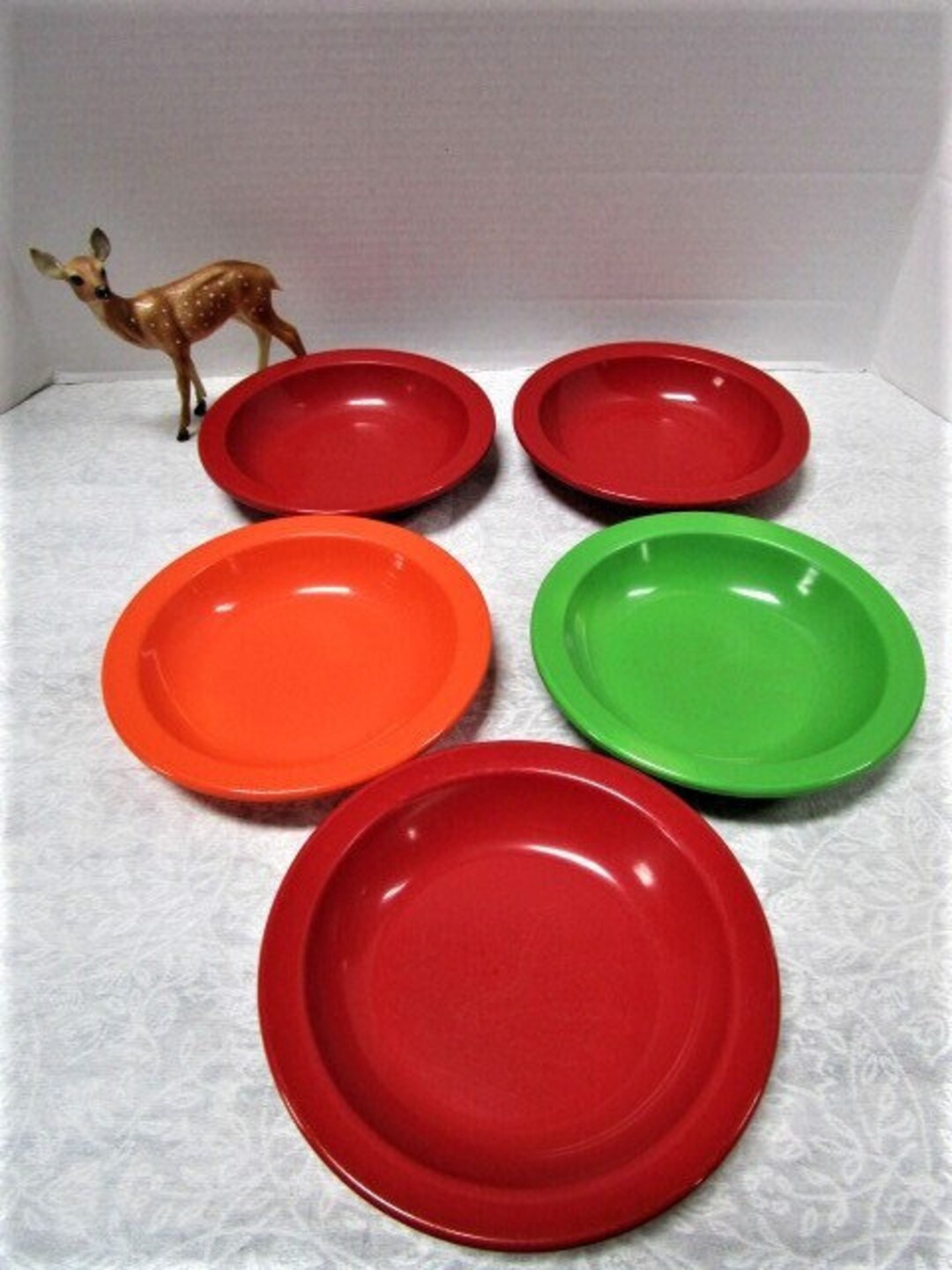Set of 5 Vintage Bowls, Dallas Ware / Melmac / Melamine, Style Retro ...