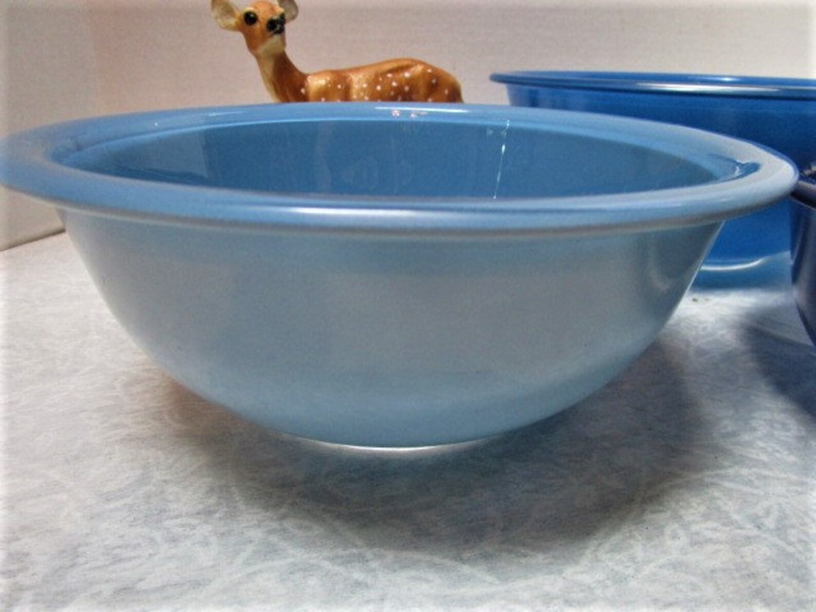 Vintage Pyrex Shades of Blue Clear Bottom Nesting / Mixing - Etsy