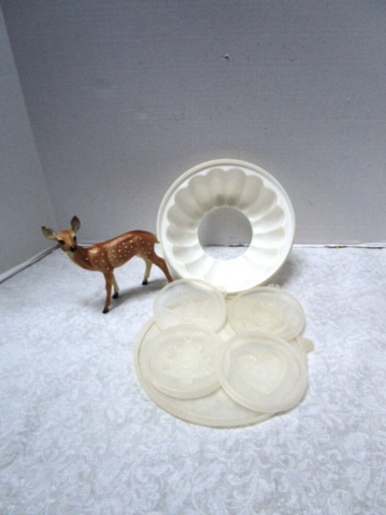 Vintage Tupperware Jello or Ice Ring Mold Set Like New 3 | Etsy