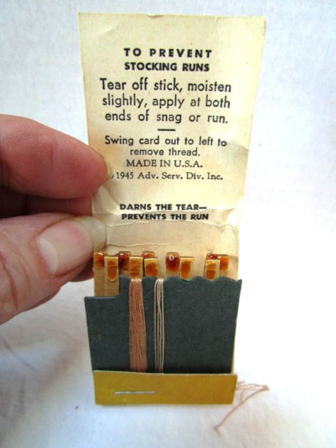 RARE Vintage WWII Silk Stocking Repair Kit, Wonder Bread Rare ...