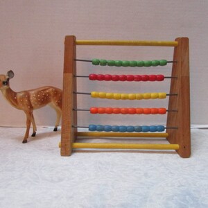 Vintage Abacus, Old School Teaching Tool, Arithmetic Counting Device ...