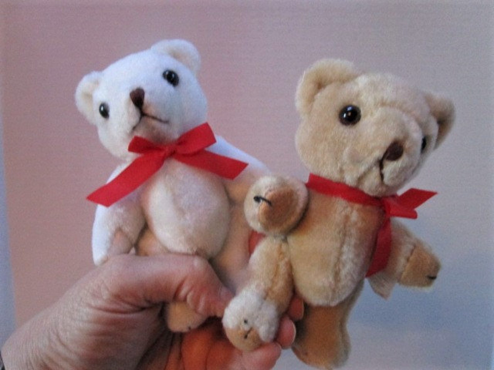 Lot of 3 NOS Little Teddy Bears, 4 Inch Stuffed Animals for ...