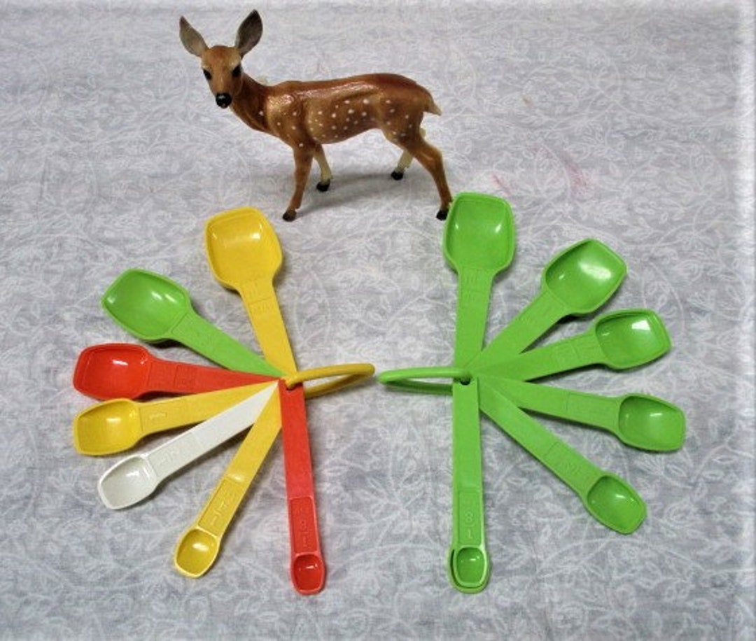 CHOICE SET Tupperware Measuring Spoons, 8 Piece Vintage Complete, Mixed ...