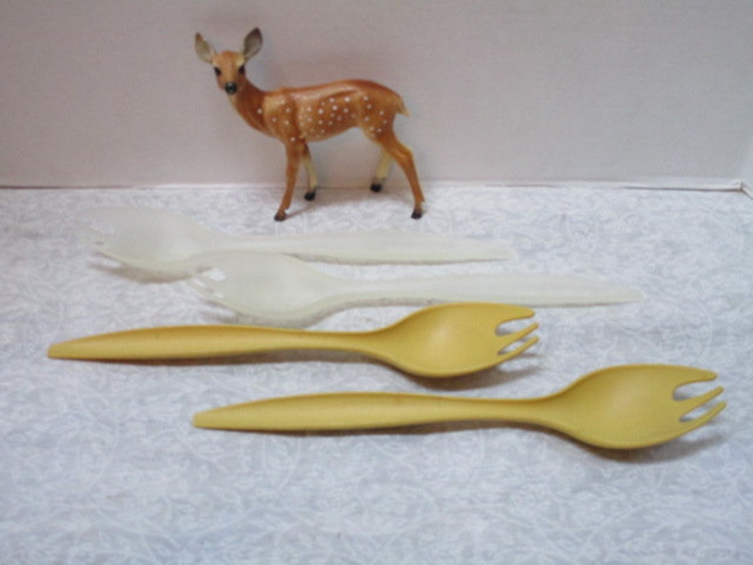 CHOICE Tupperware Vintage Set Serving Sporks (salad Forks / Spoons ...