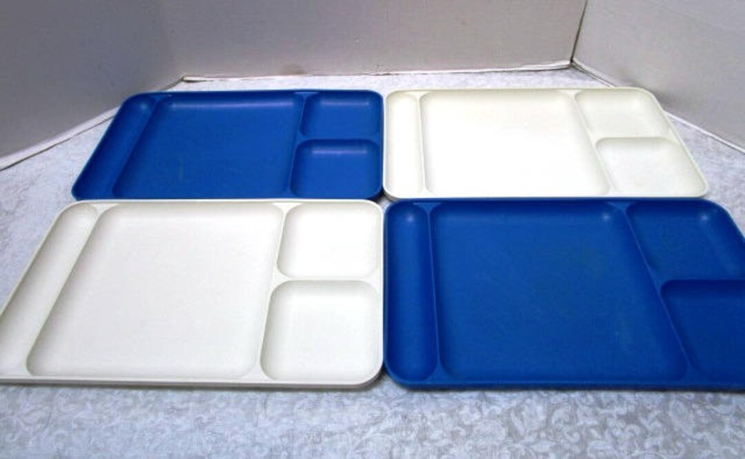 4 Vintage Tupperware Divided Tray Plates YOUR CHOICE Retro - Etsy