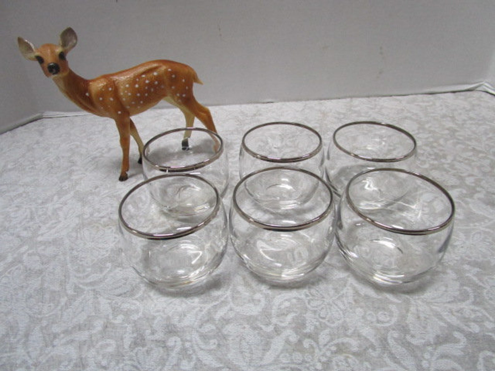 Vintage Plate Sterling Silver Overlay Crystal Flanders - Etsy