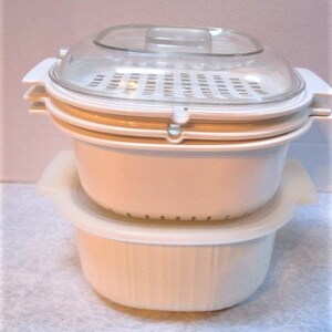 Vintage 6 Piece Microwave Stack Cookware RUBBERMAID - Etsy