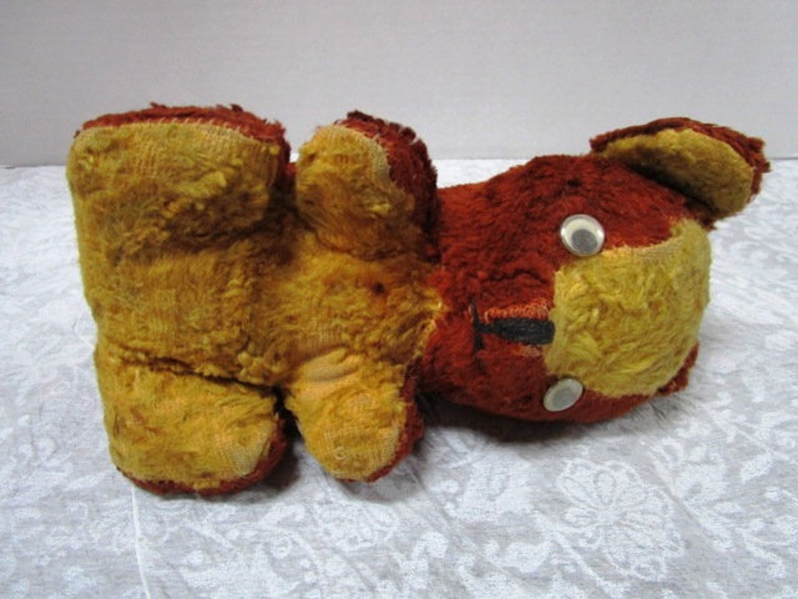 Vintage Teddy Bear Well Worn W/ Love Googly Eyes Stub Tail - Etsy