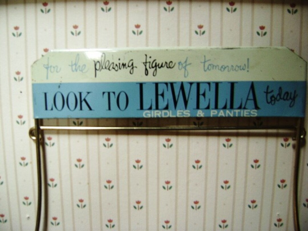 Vintage Metal Store Display, Girdles, Panties, Look to Lewella Today ...