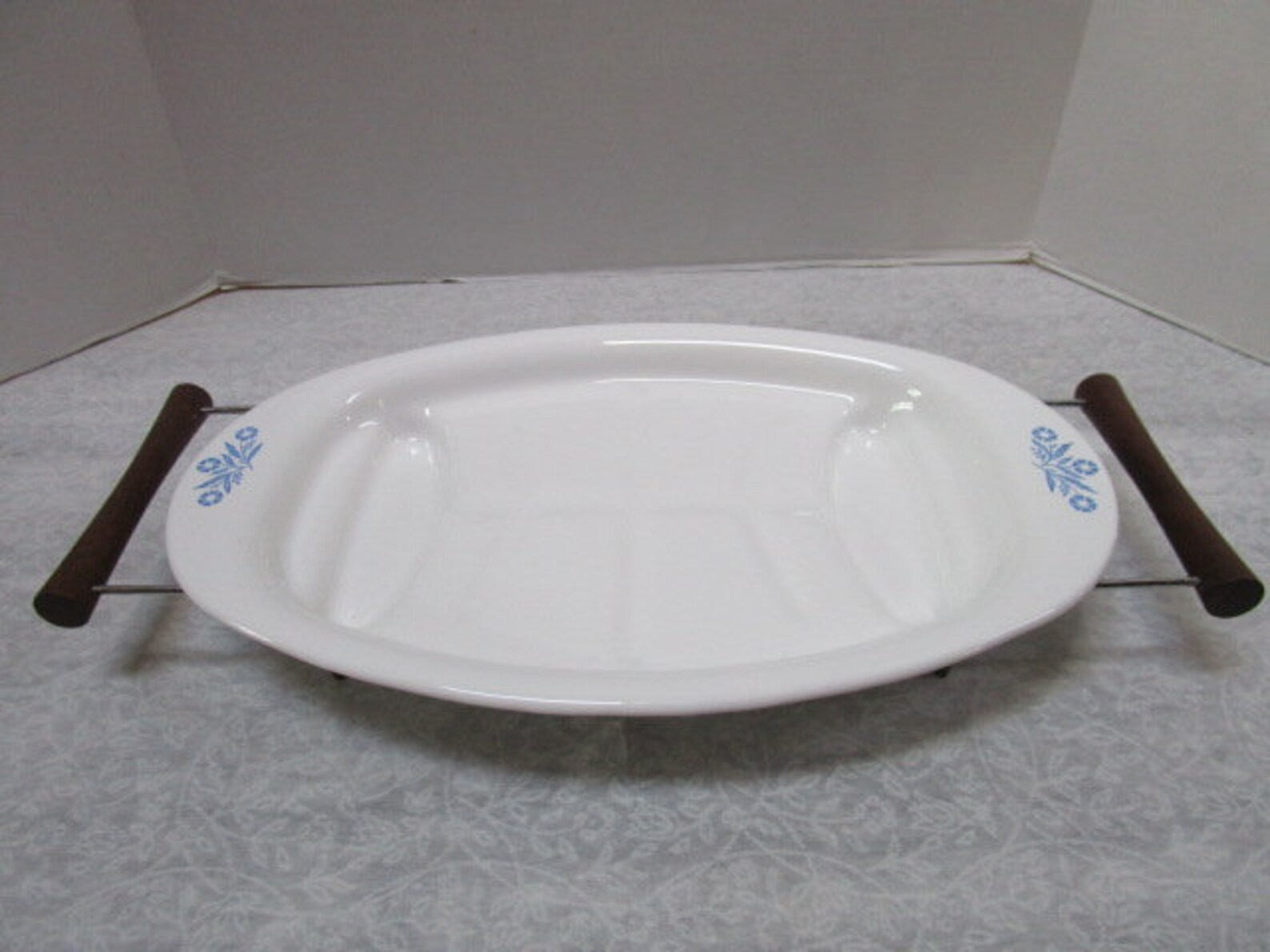 Rare Vintage Corning Ware Platter W/ Cradle Large Open - Etsy