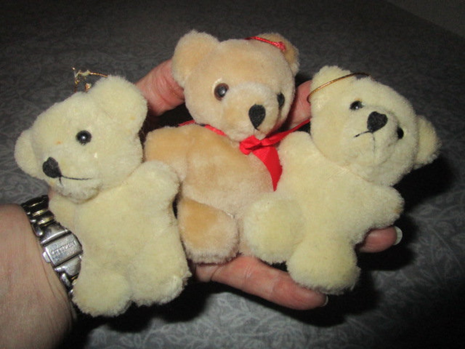 Lot of 3 NOS Little Teddy Bears, 4 Inch Stuffed Animals for ...