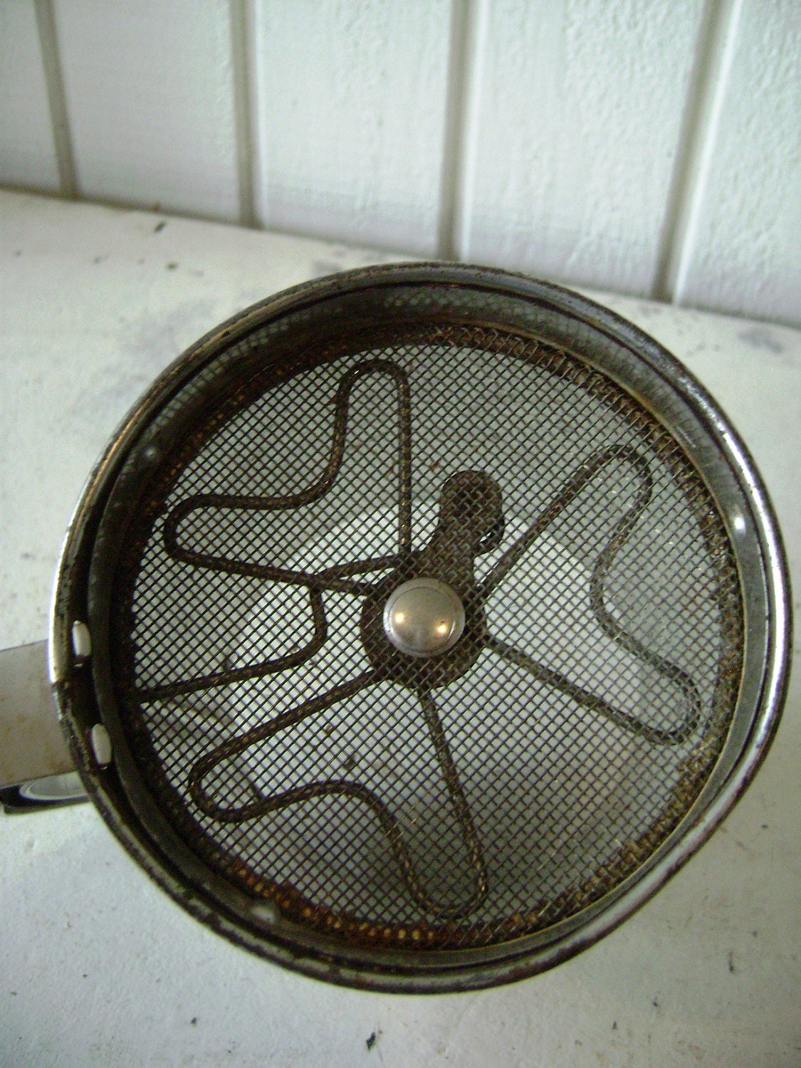 Vintage Metal Flour Sifter Farmhouse Kitchen Lithograph | Etsy