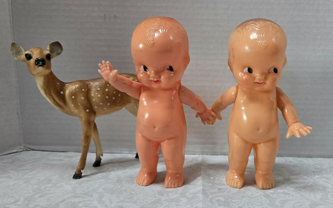 ONE VINTAGE Irwin Kewpie Doll, Baby Doll, 1920 50s Hard Plastic ...
