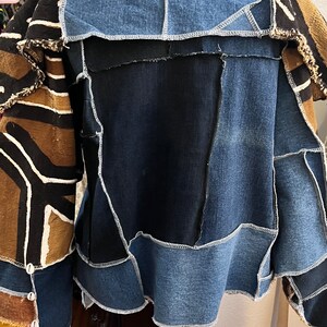 Patchwork Denim Jacket - Etsy