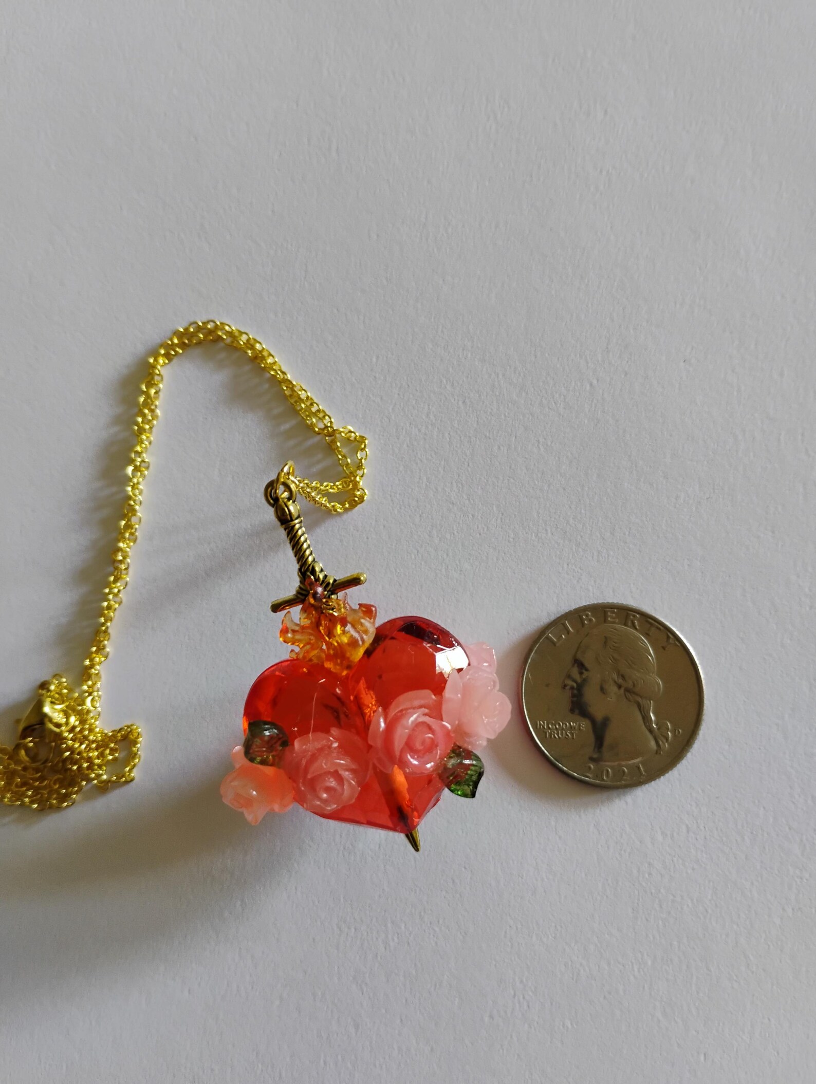 Immaculate Heart of Mary Car Blessing Charm - Etsy