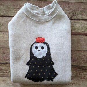 Pumpkin Top Ghost Appliqued Sweatshirt, Spooky Sweet Ghost Sweatshirt ...