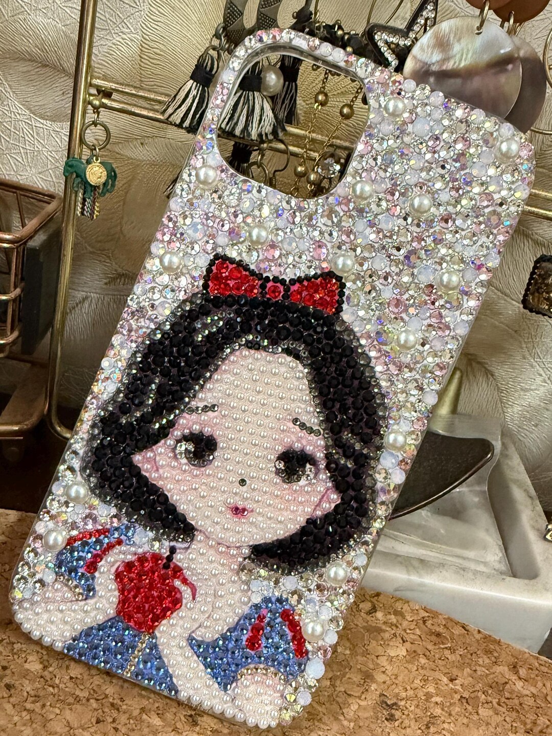 Bling Cute Lovely Girl Princess Crystals Phone Case/ Gems Phone Cover ...